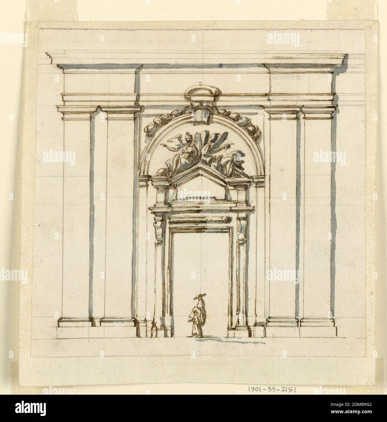 Doorcase with pilasters hi-res stock photography and images - Alamy