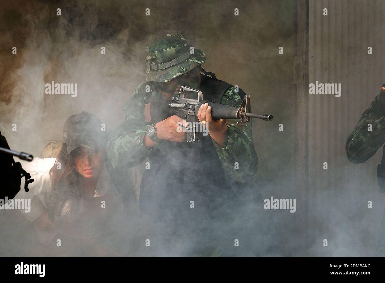 Thailand Army rangers during the military operation Stock Photo - Alamy