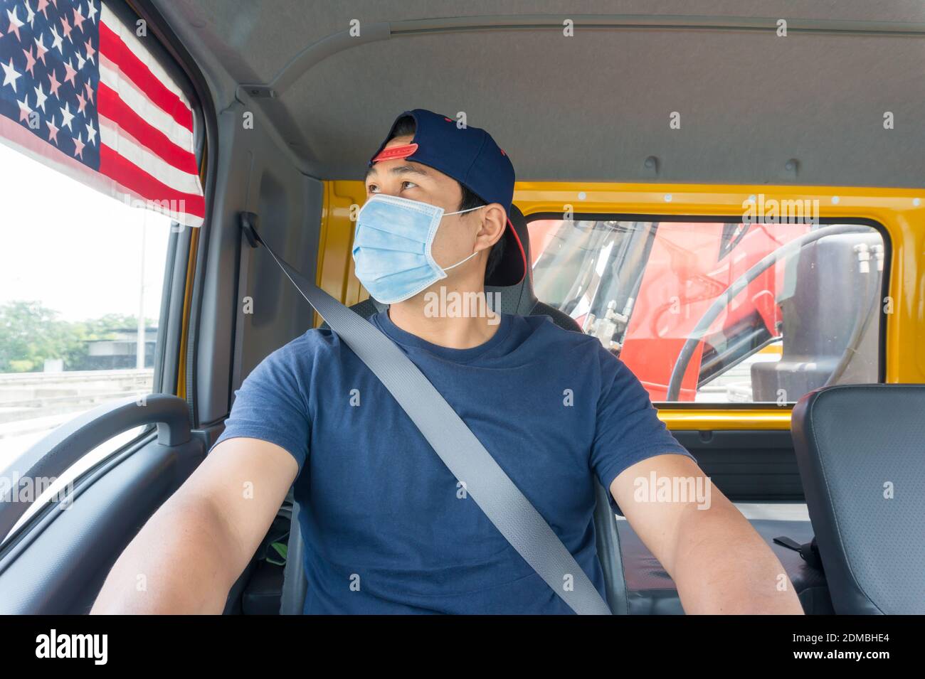 Drivers Wearing Face Masks High Resolution Stock Photography and Images ...