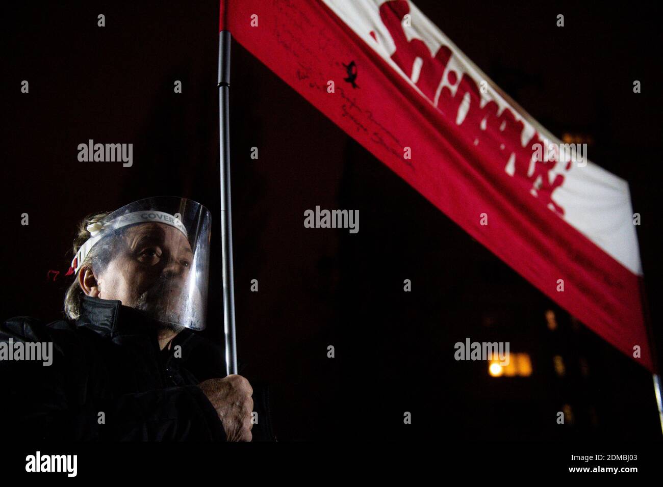 Solidarnosc flag hi-res stock photography and images - Alamy