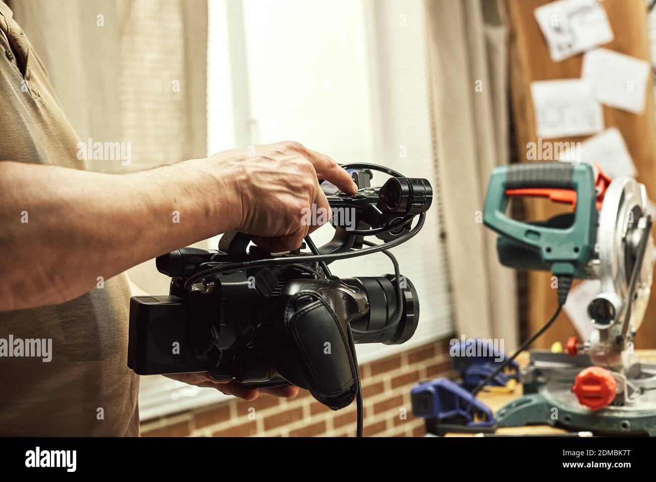 Creating a film set hi-res stock photography and images - Alamy