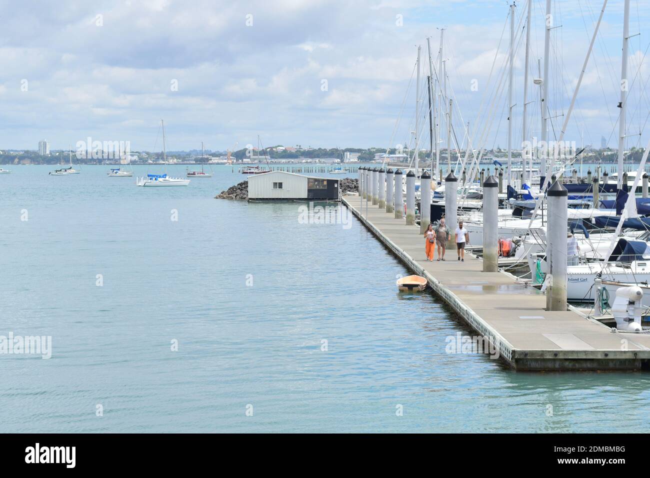 AUCKLAND, NEW ZEALAND - Dec 09, 2020: View of Orakei Marina pier Stock ...