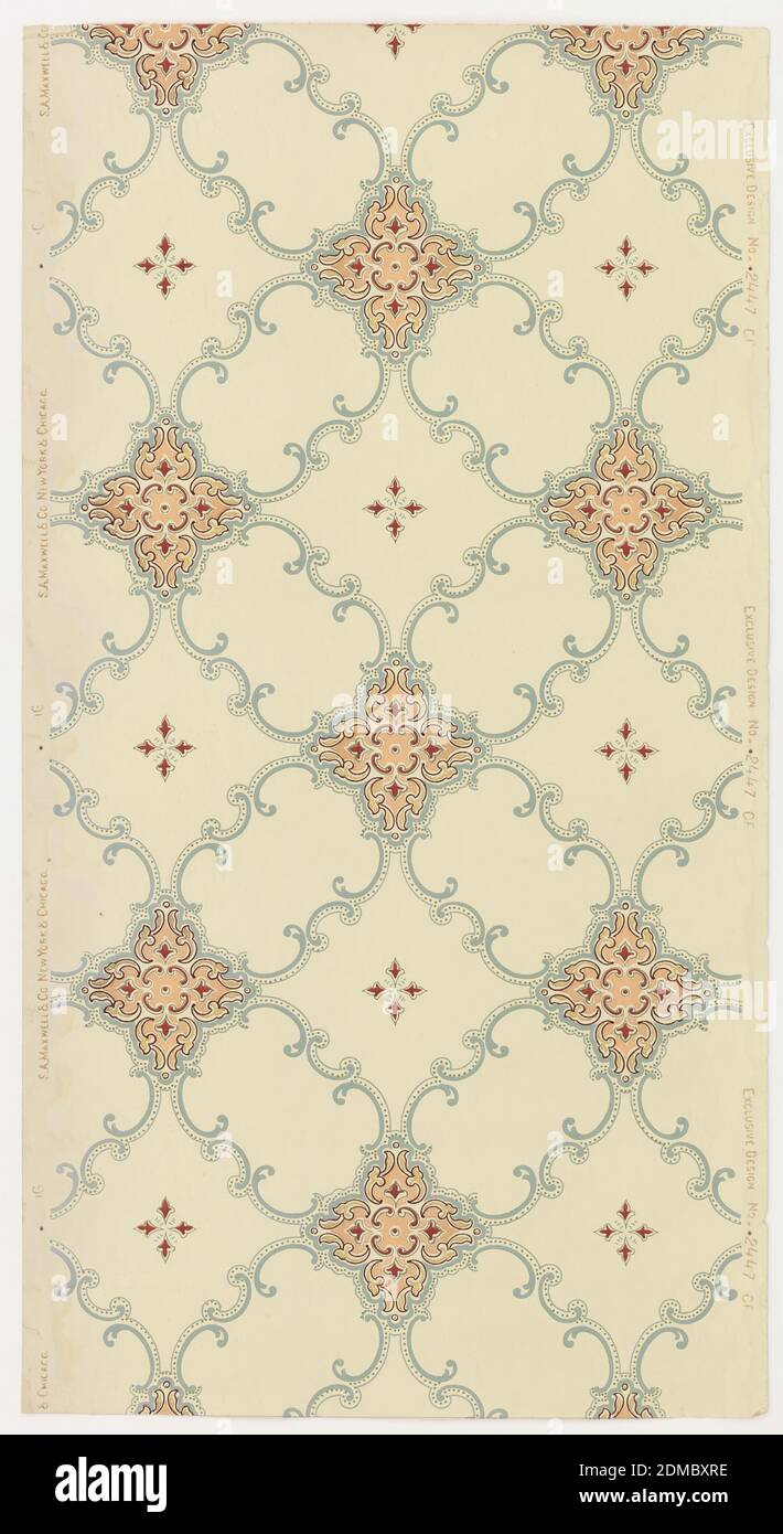 Ceiling paper, Maxwell & Co., S.A., Chicago, Illinois, USA, Machine ...