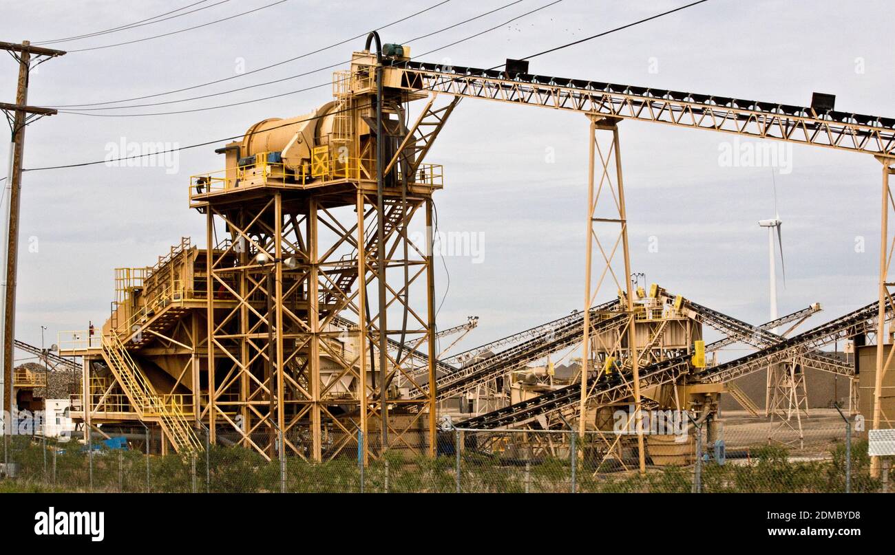 Gravel Pit Infrastructure in California Stock Photo - Alamy