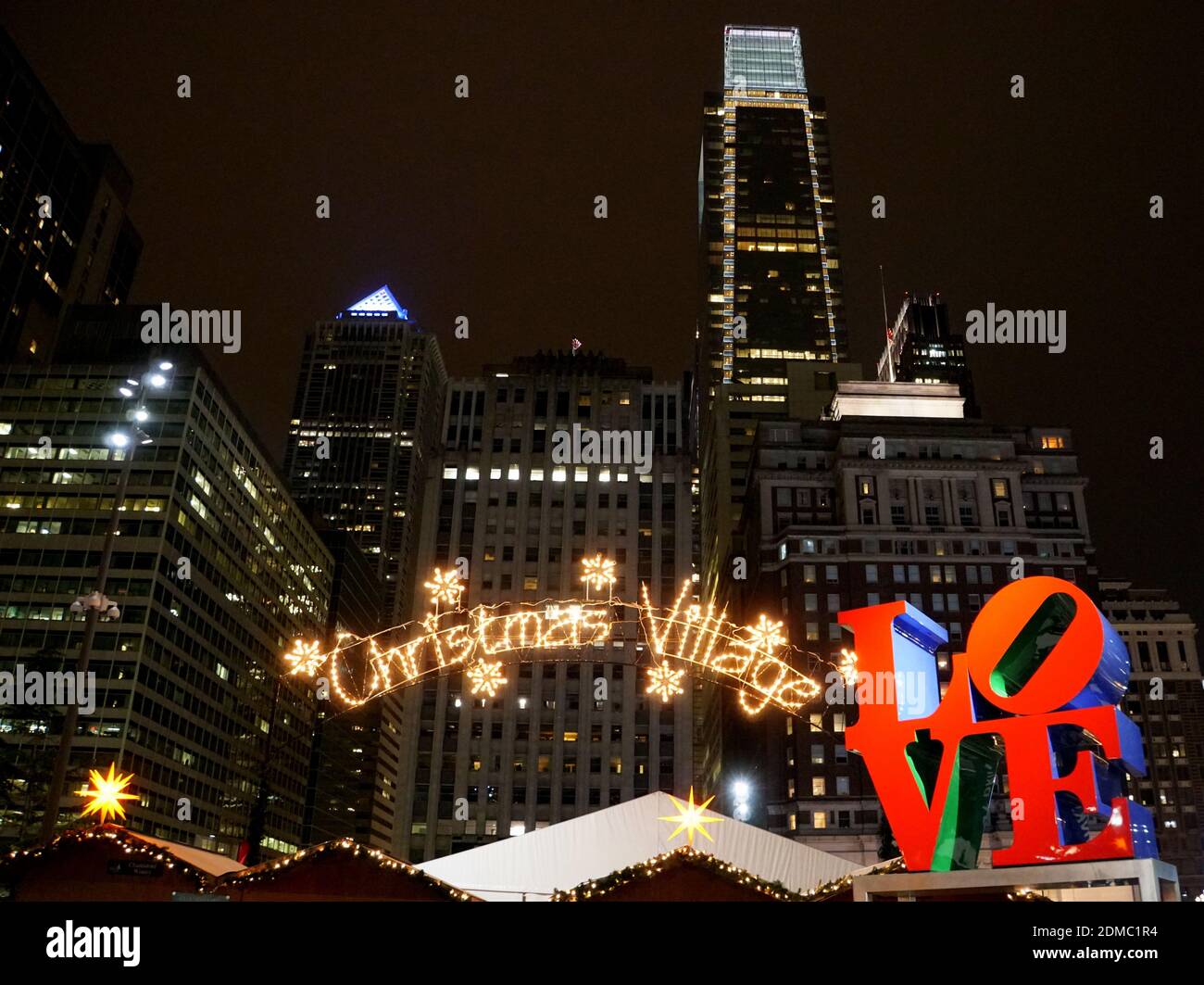 Philadelphia, Pennsylvania, U.S - December 23, 2018 - The famous Love ...