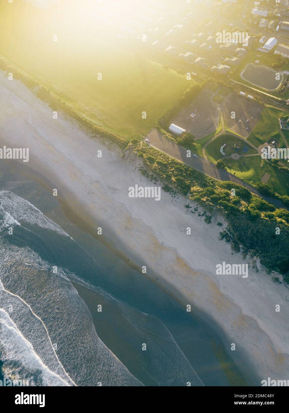 Aerial view of dunedin aerial view of dunedin hi-res stock photography ...