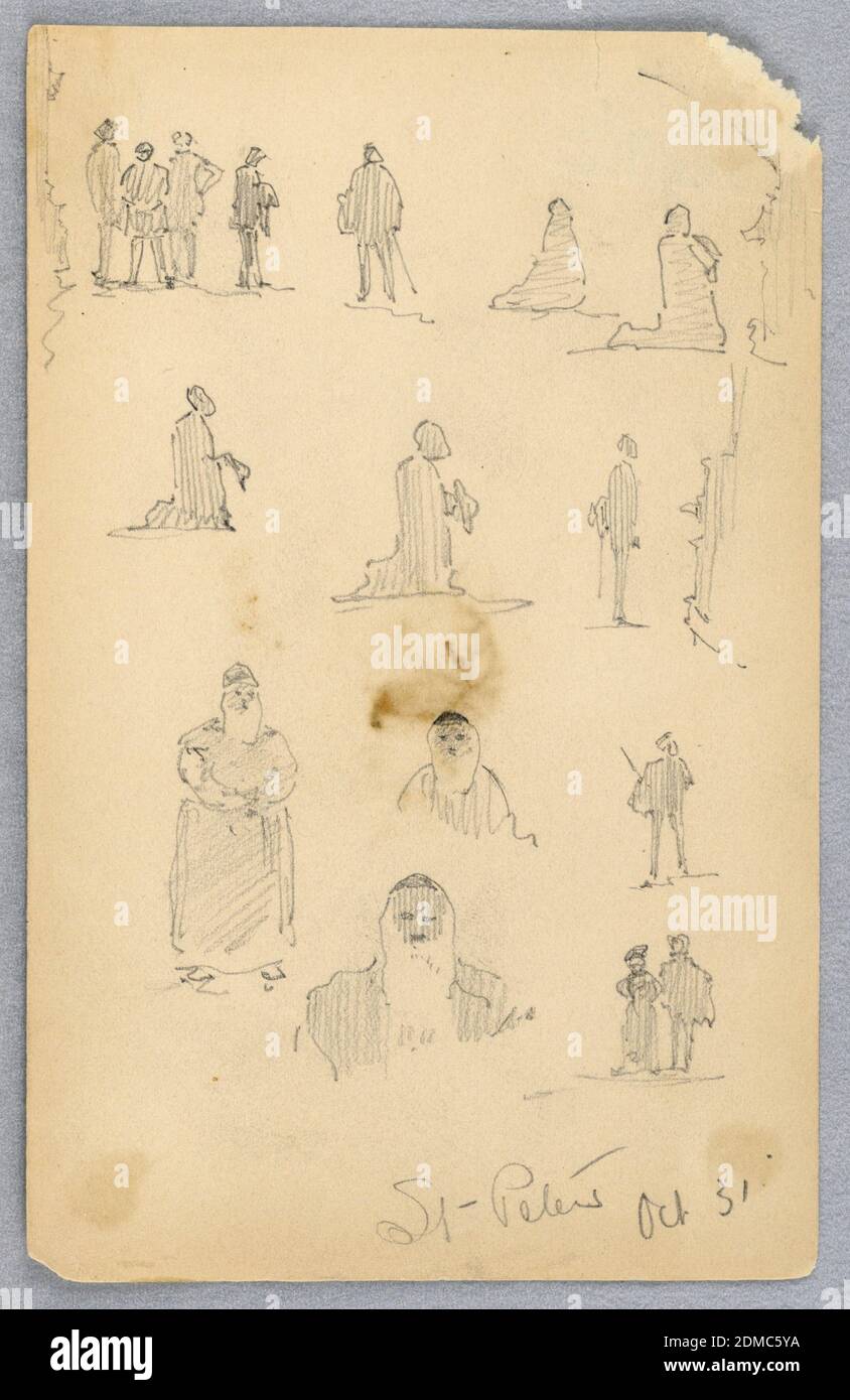 Figure Sketches at St. Peter’s, Arnold William Brunner, American, 1857 ...