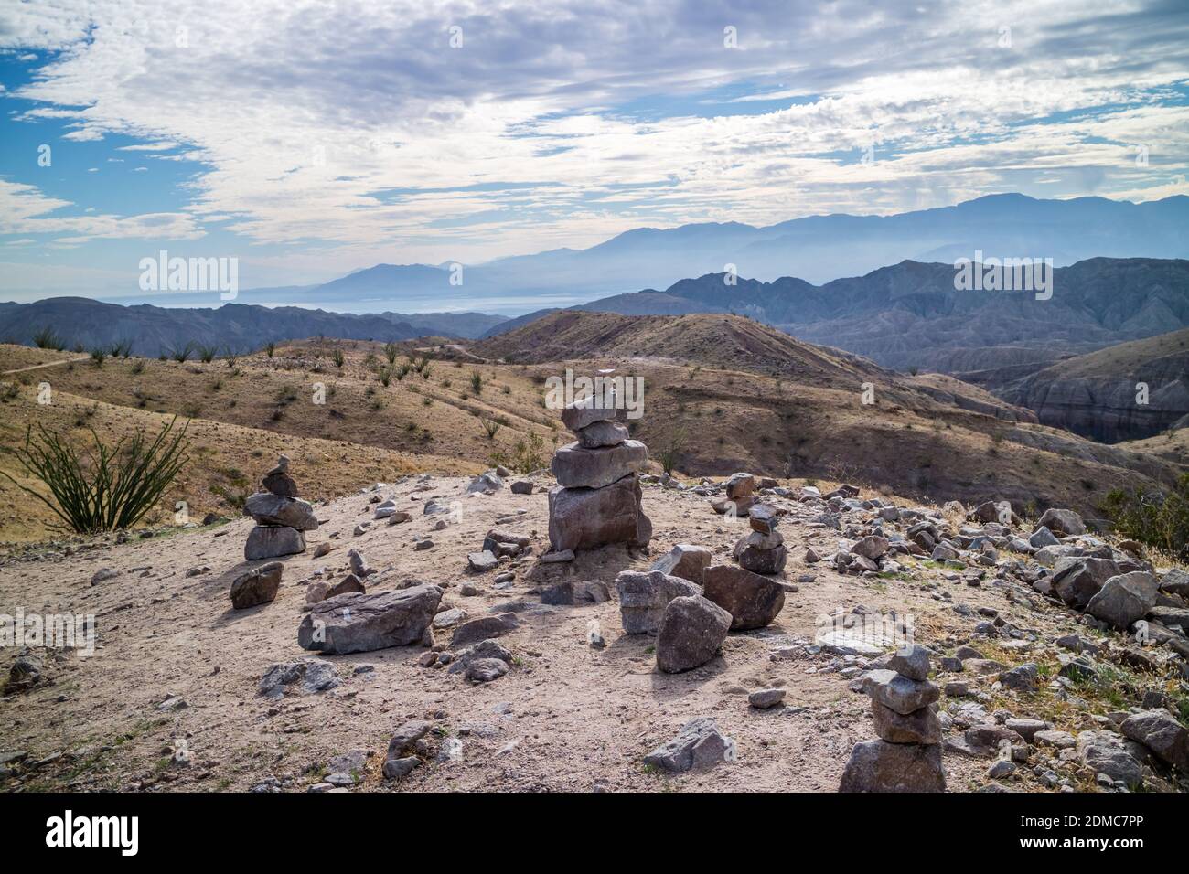 Stacking Stones in Palm Springs, California Stock Photo - Alamy