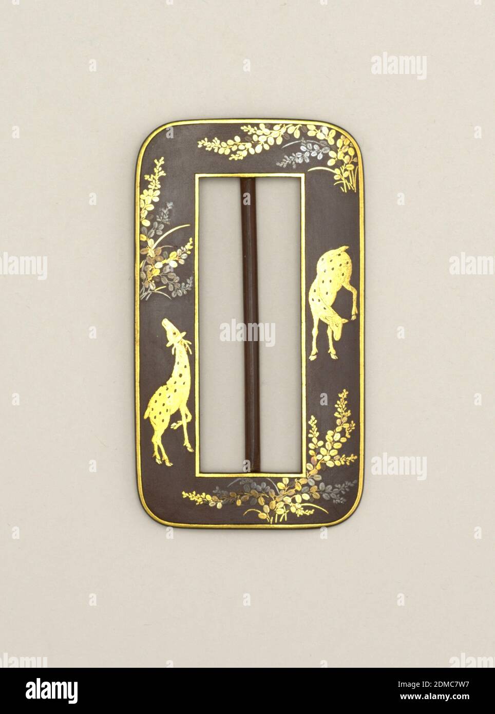 Belt slide, Gold, iron, silver, copper, Japan, late 19th–early 20th ...