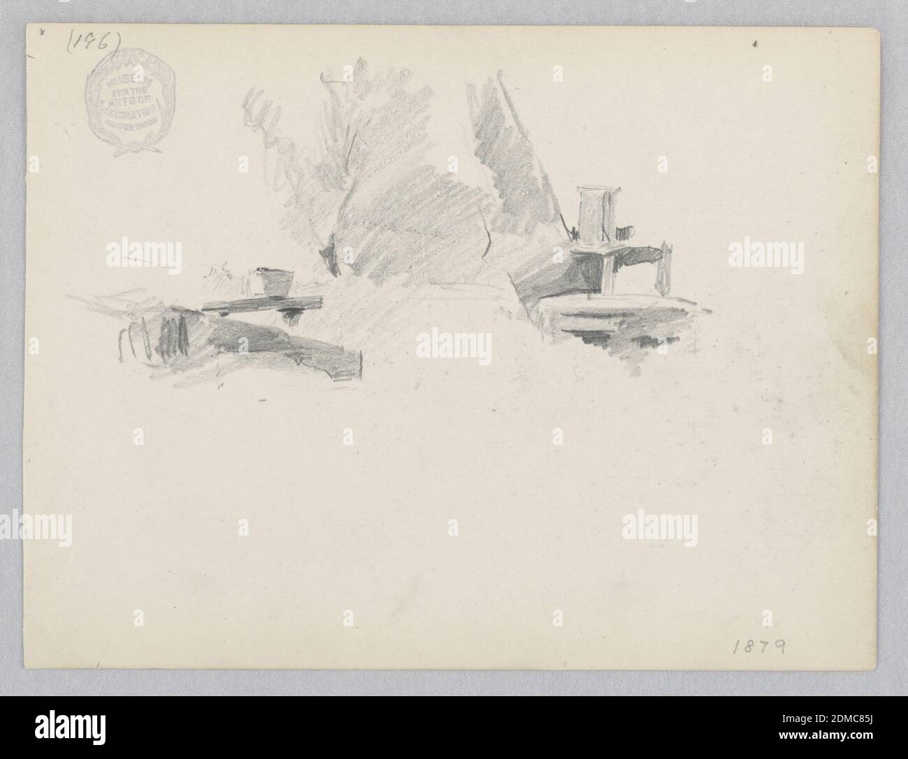 Rock formation, Robert Frederick Blum, American, 1857–1903, Graphite on ...