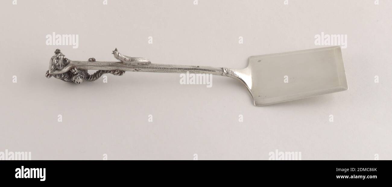 Server, Charles Victor Gibert, French, Silver, Spade shape with slug on ...
