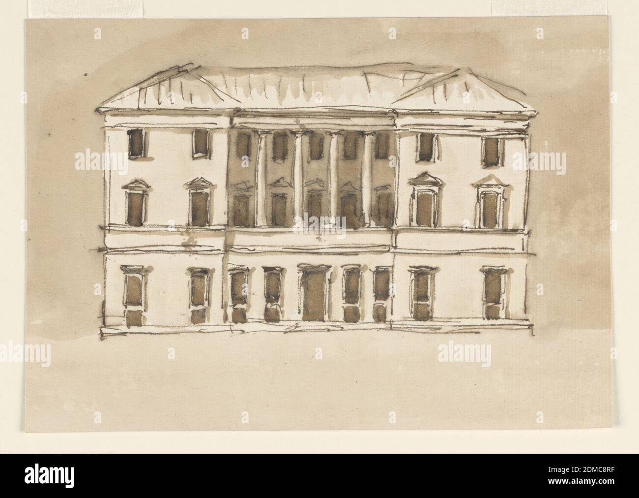 Drawing elevation mansion hi-res stock photography and images - Alamy