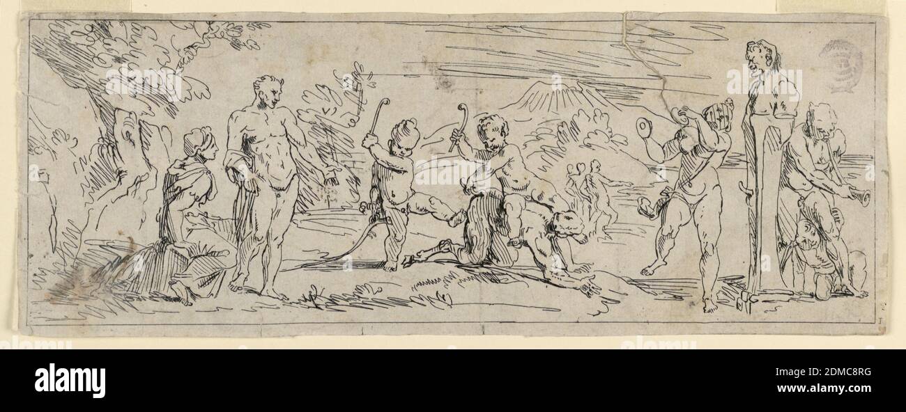 Children Playing With a Satyr, Raymond Lafage, French, 1656–1684 ...