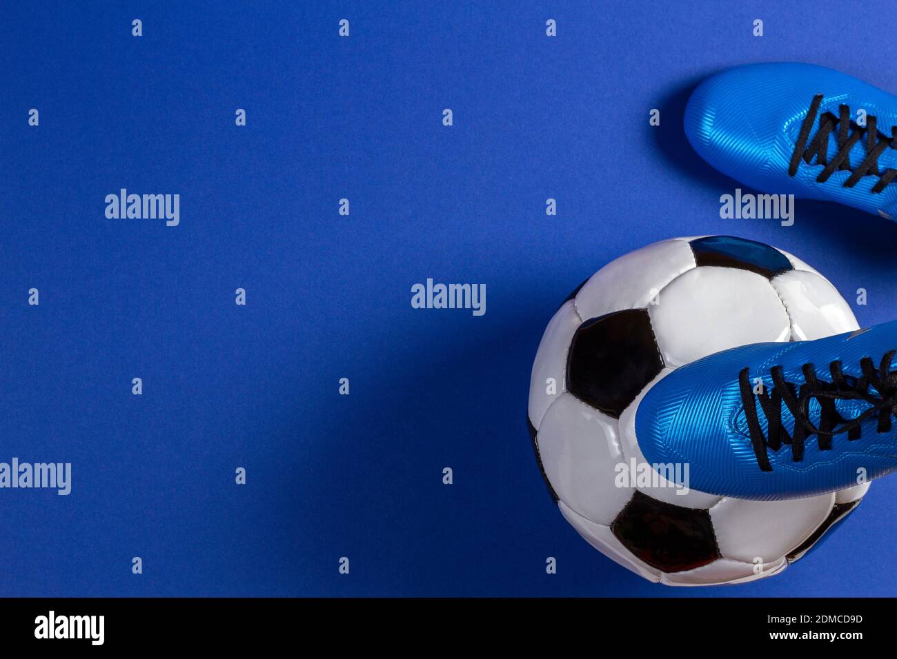 Football player foot on top hi-res stock photography and images - Alamy
