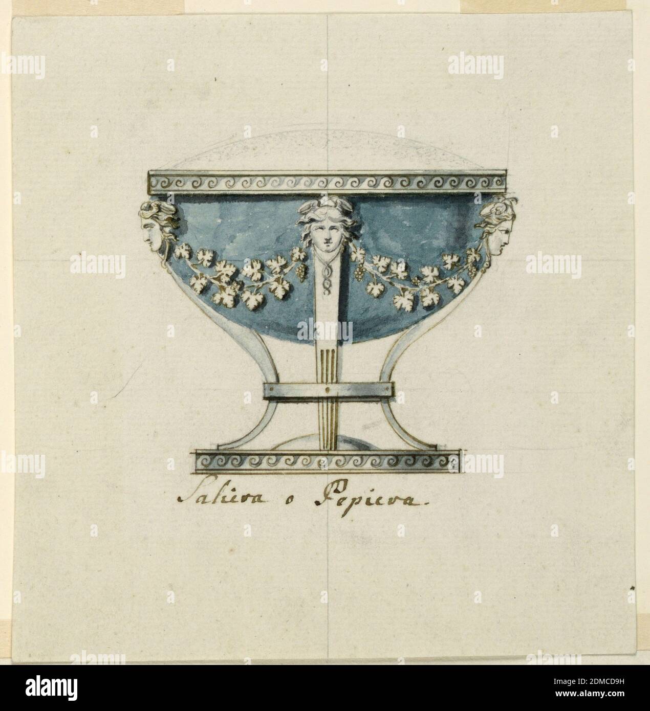 Design for a Salt or Pepper Cellar, Giovacchino Belli, Italian, 1756 ...