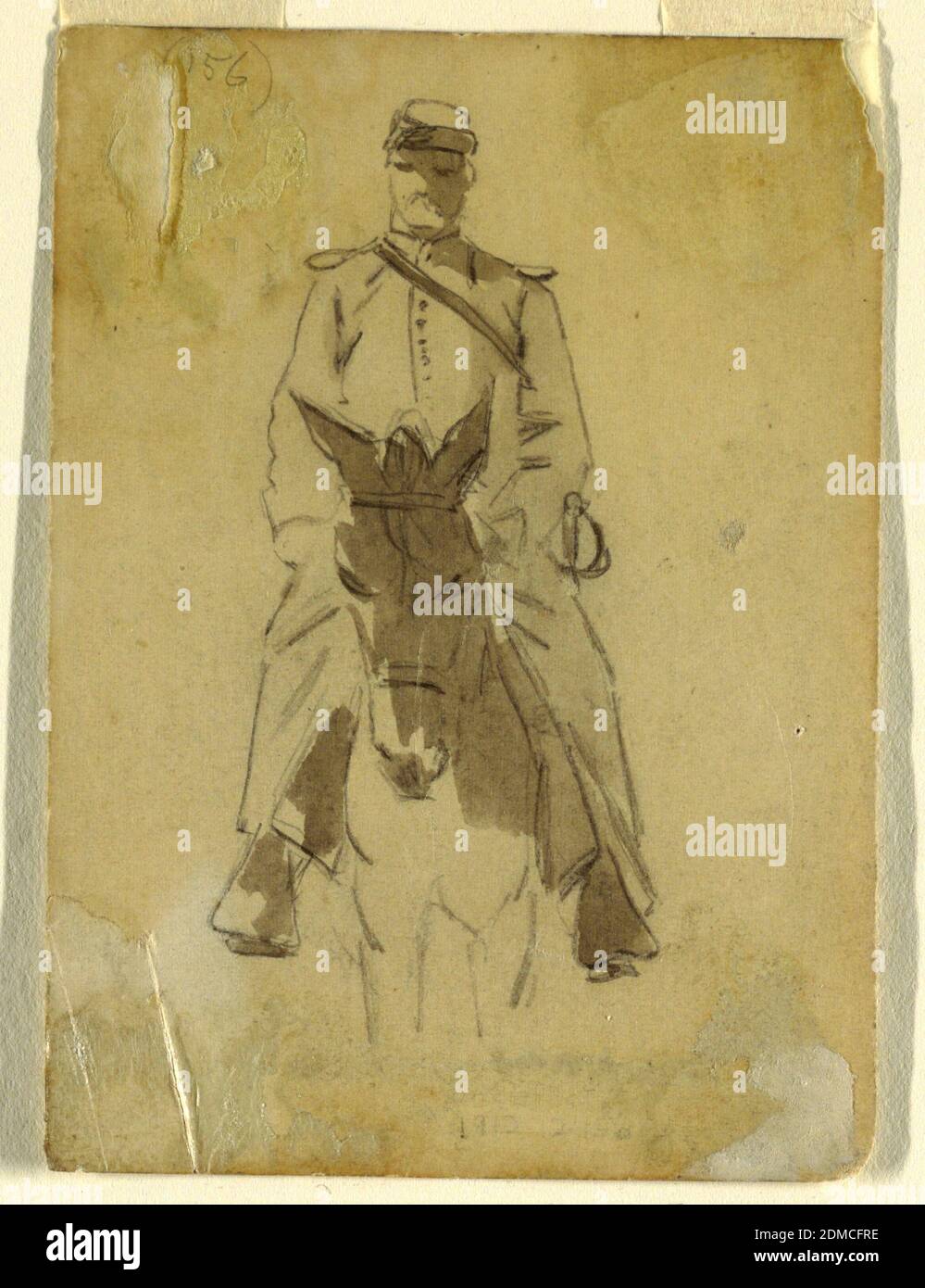 Officer and Head of a Horse, Winslow Homer, American, 1836–1910 ...