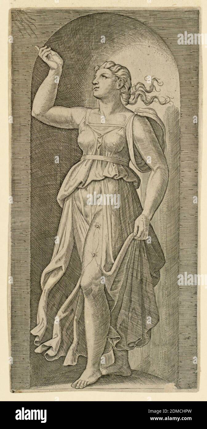 Allegorical Figure of Faith, Marc Antonio Raimondi, Italian, 1483 ...