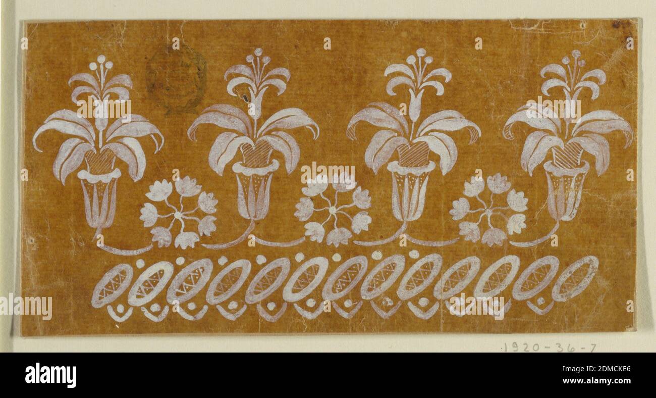 Design for an Embroidered or Woven Border of the 'Fabrique de St. Ruf ...