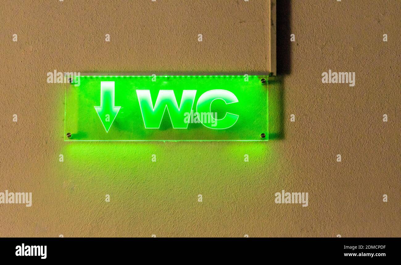 Information Sign On Wall Stock Photo - Alamy