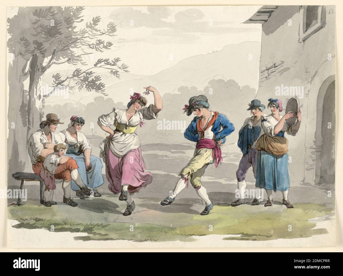 Saltarello Romano,' Dancing Peasants In The Neighborhood of Rome ...