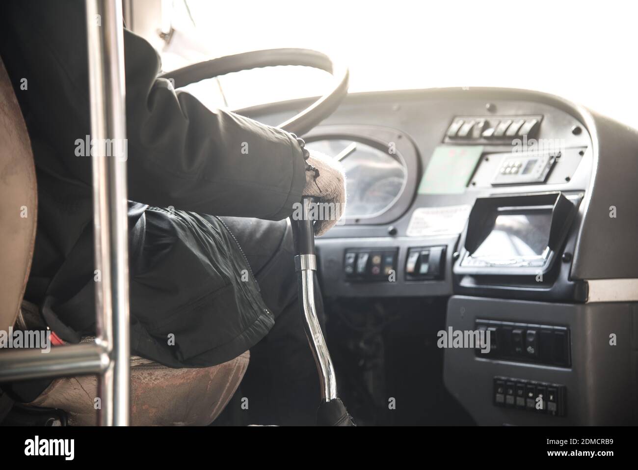 School bus driver inside hi-res stock photography and images - Alamy