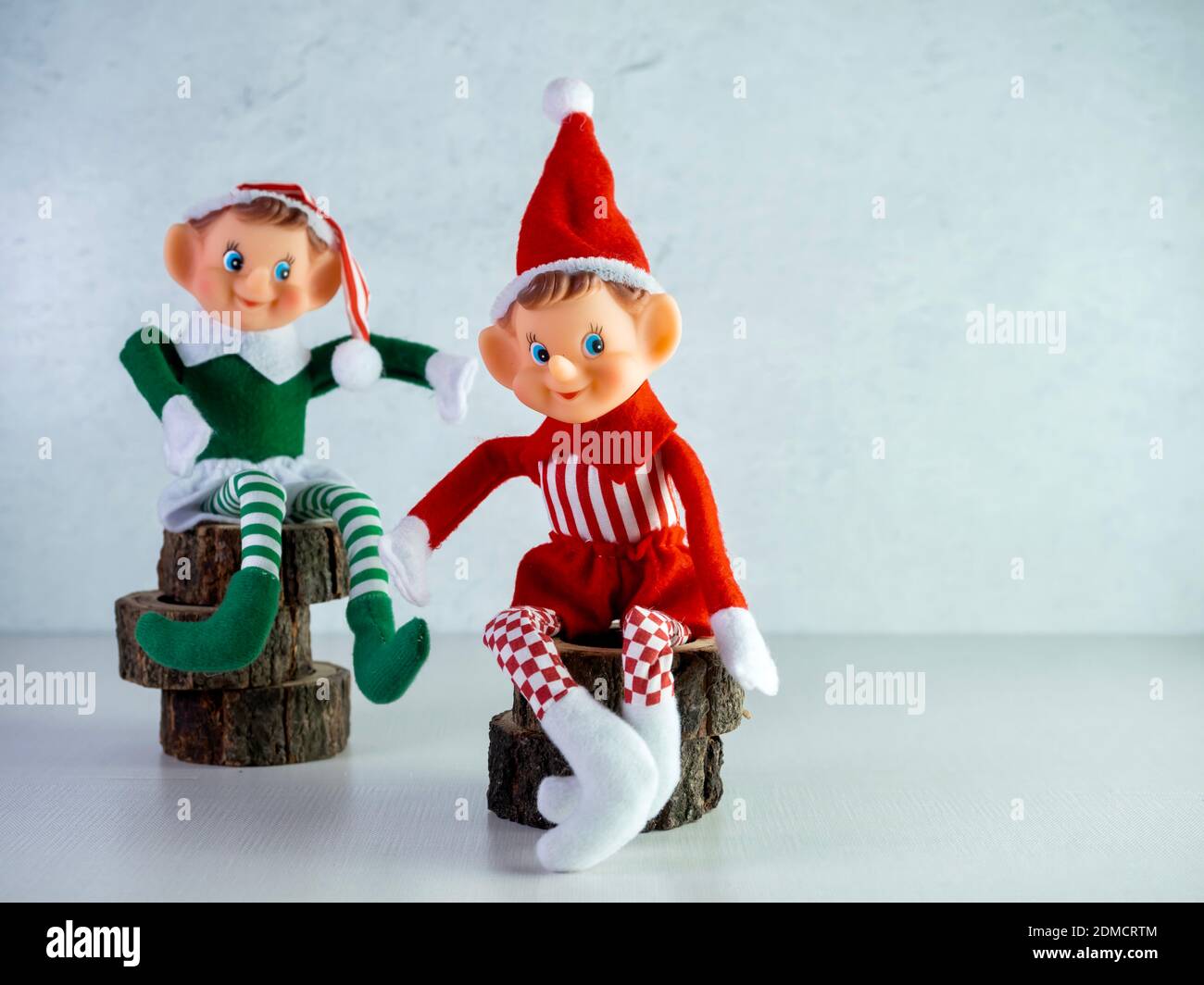 Green and white elf outfit hi-res stock photography and images - Alamy