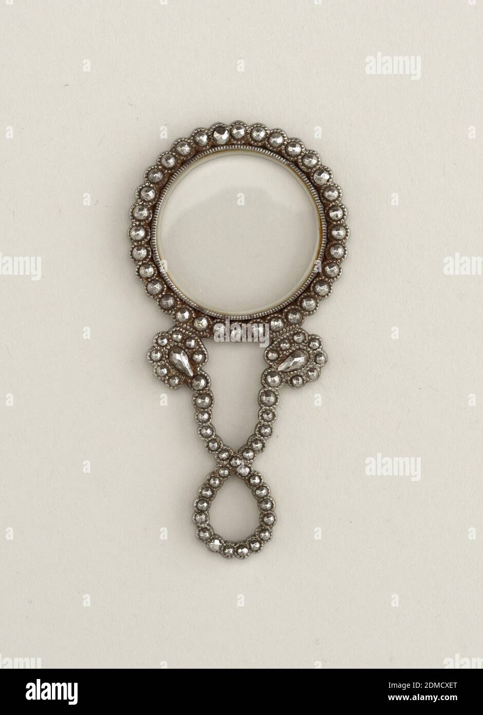Monocle, Steel, cut-steel beads, glass, France, England, 19th century ...