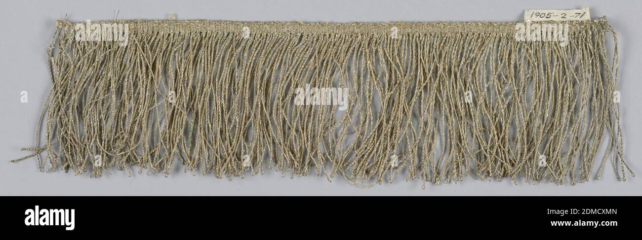 Fringe, Medium: silver foil on a silk core Technique: woven, Silver ...