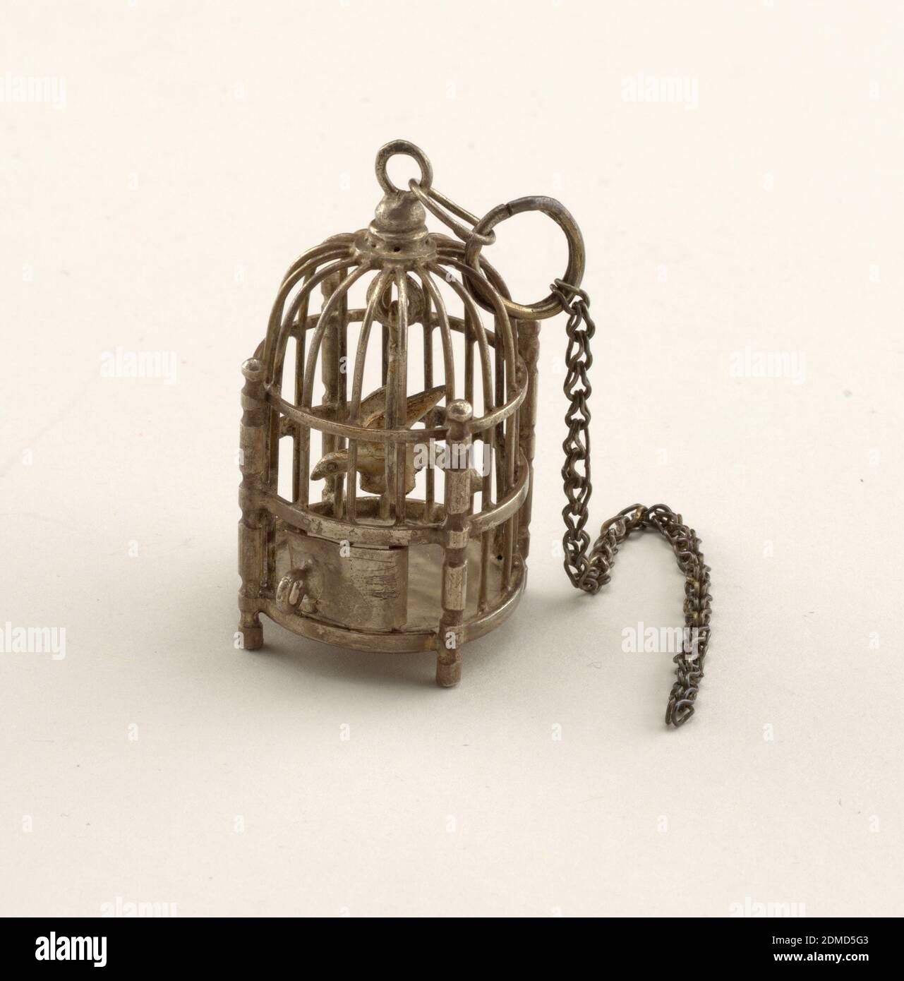 bird cage, silver, England, ca. 1800, metalwork, Decorative Arts ...