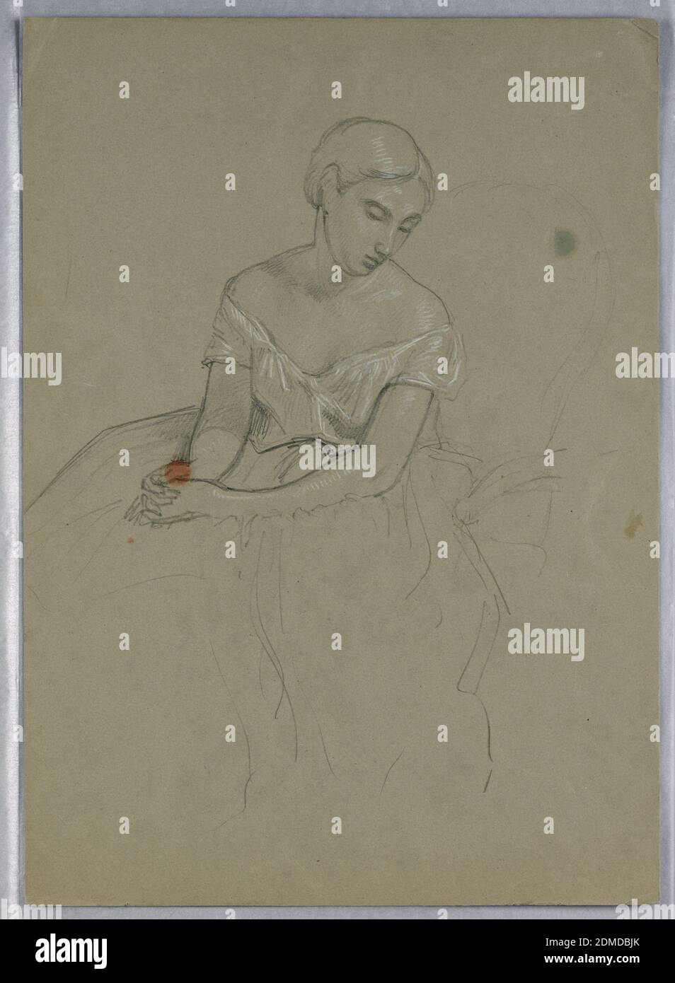 Study for 'Martha Washington Reception', Daniel Huntington, American ...