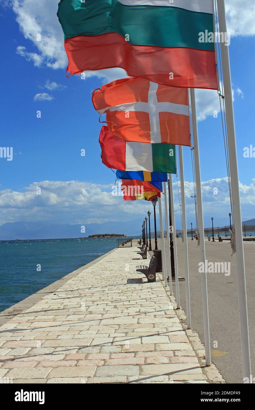 Grèce, ville et port d'Itéa Stock Photo - Alamy