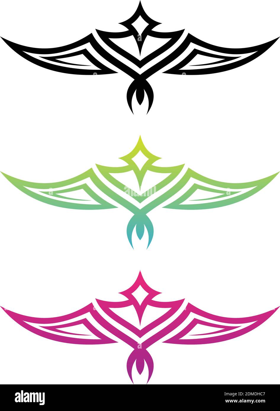 Colored Tribal Designs