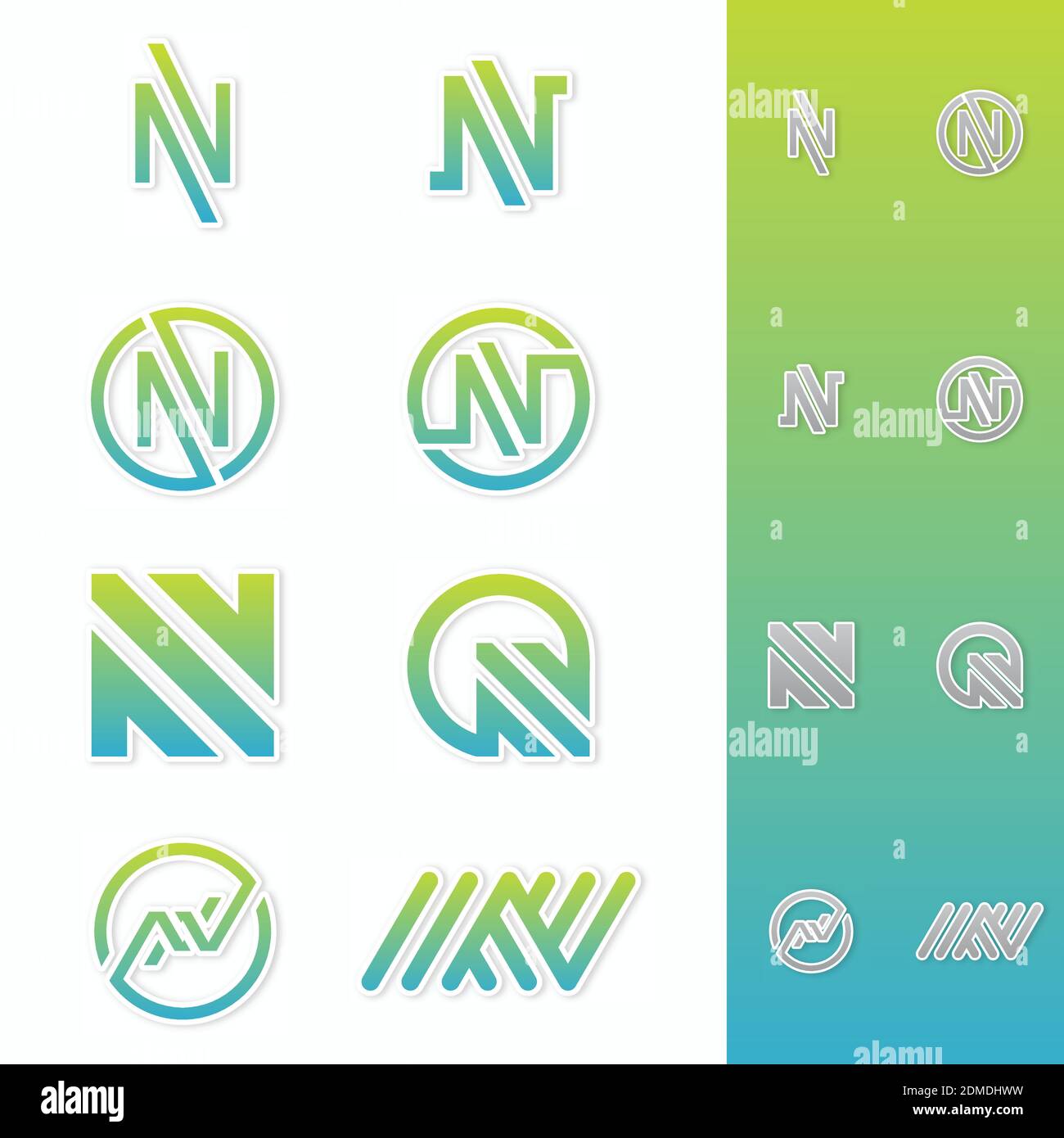 Best simple vector letter N logo icon. Alphabet logo design abstract ...