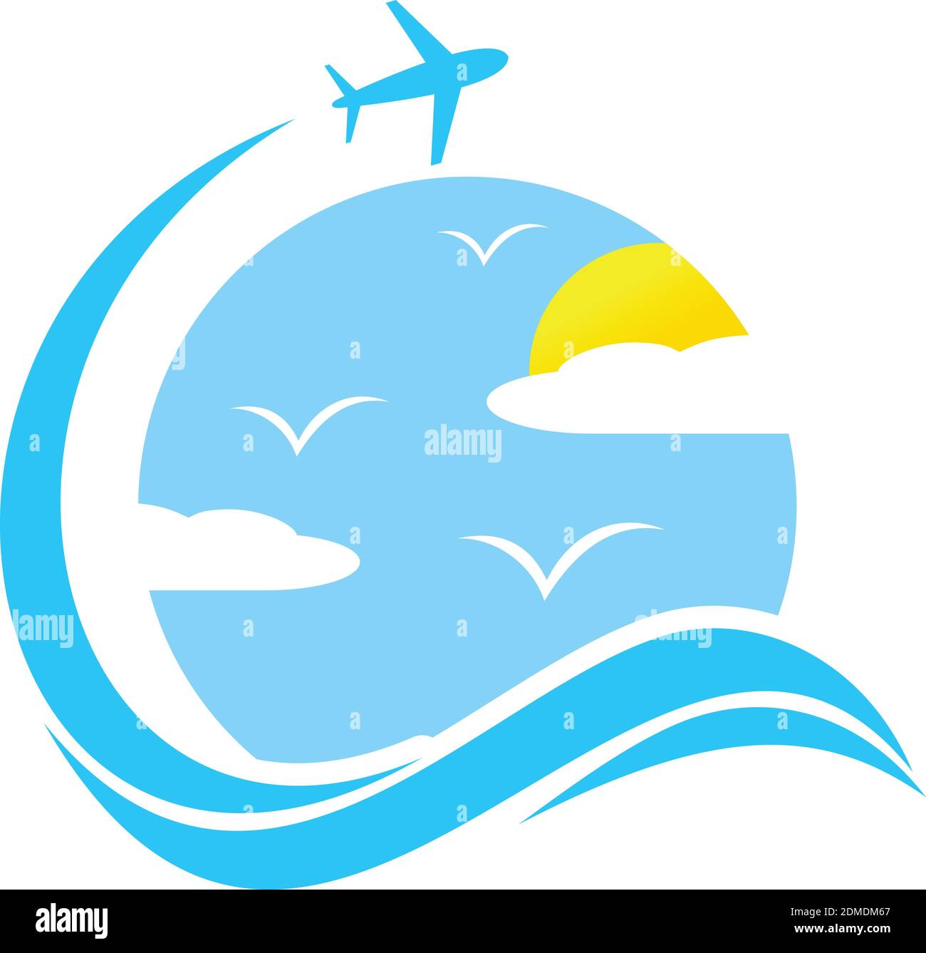 Aircraft sun silhouette Stock Vector Images - Alamy