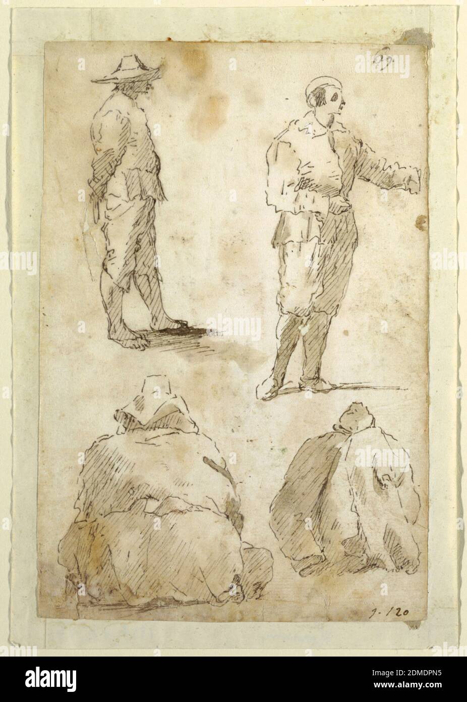 Four Men, Domenico Gargiulo, called Micco Spadaro, Italian, 1609 - 1675 ...