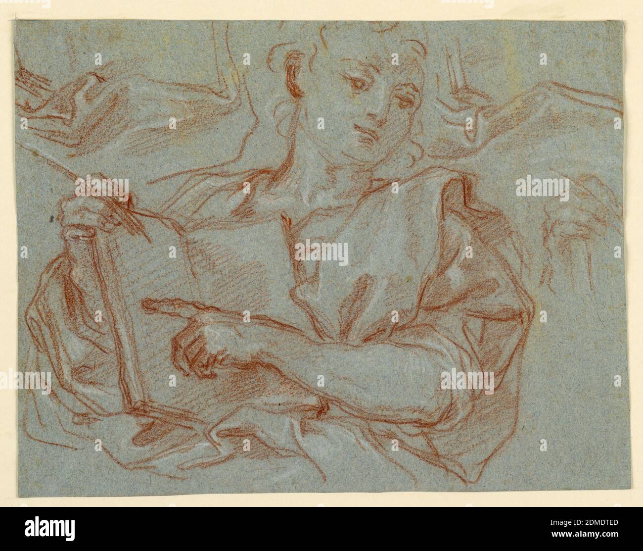 Study for an Evangelist, Giuseppe Passeri, Italian, 1654 - 1714, Red ...