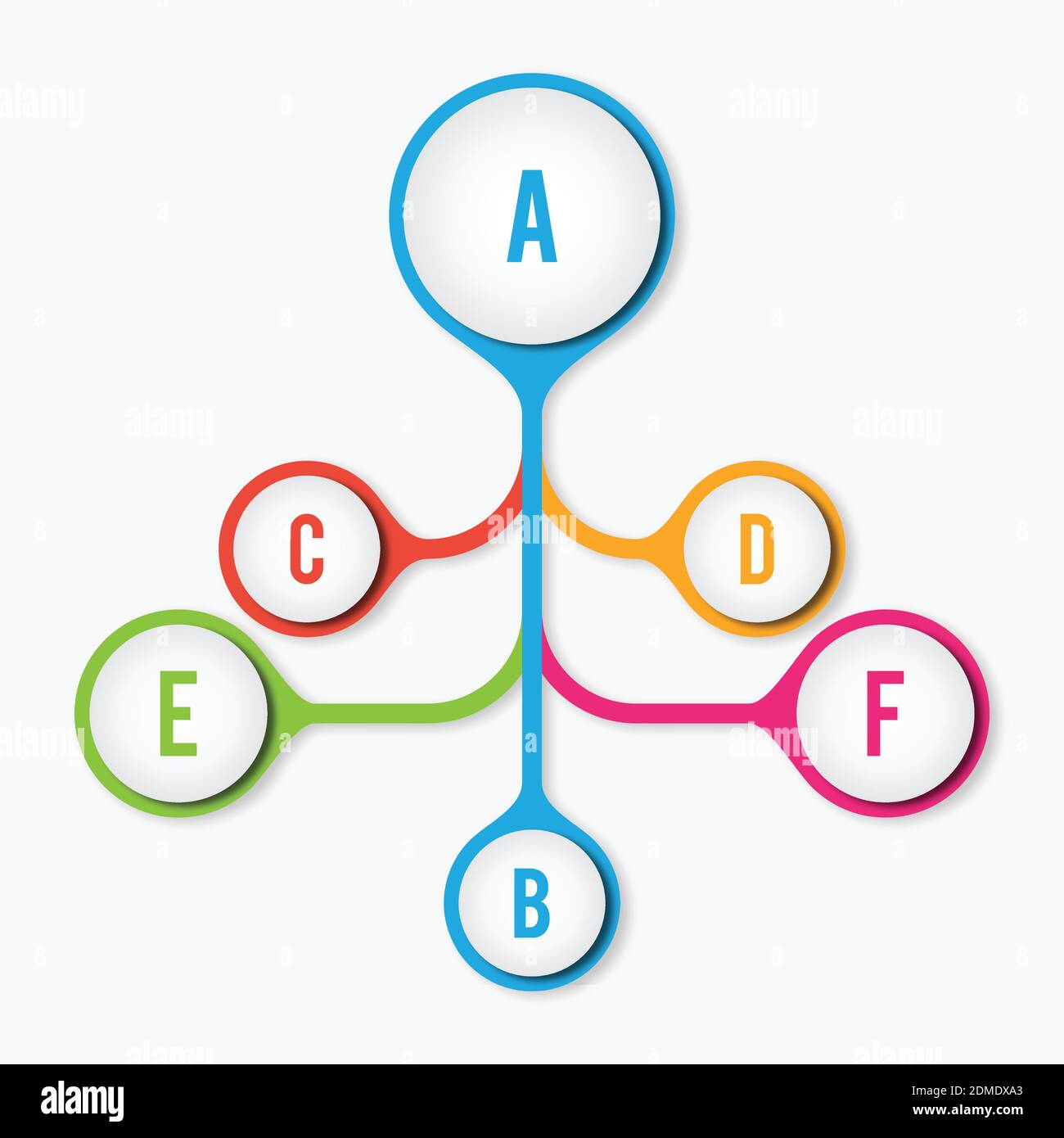 Abstract diagram root infographic elements concept with stage elements ...