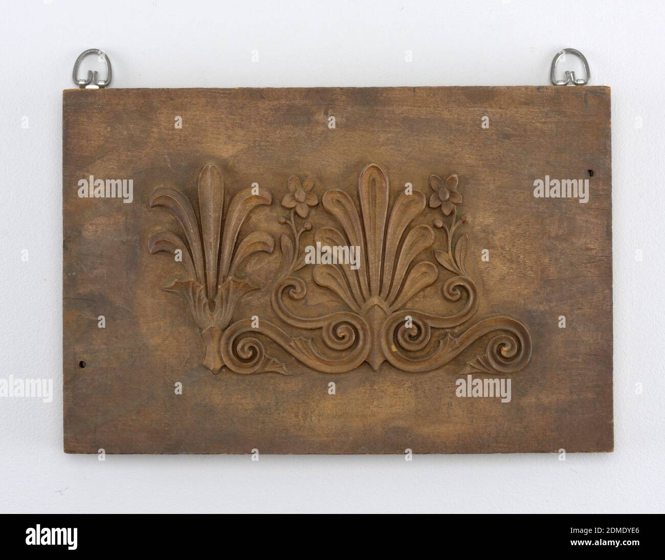 Plaque, Wood, carved, Pattern for architectural molding, 1820–30 ...