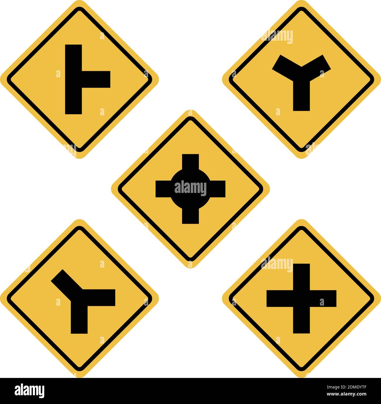 American road signs Stock Vector Images - Alamy