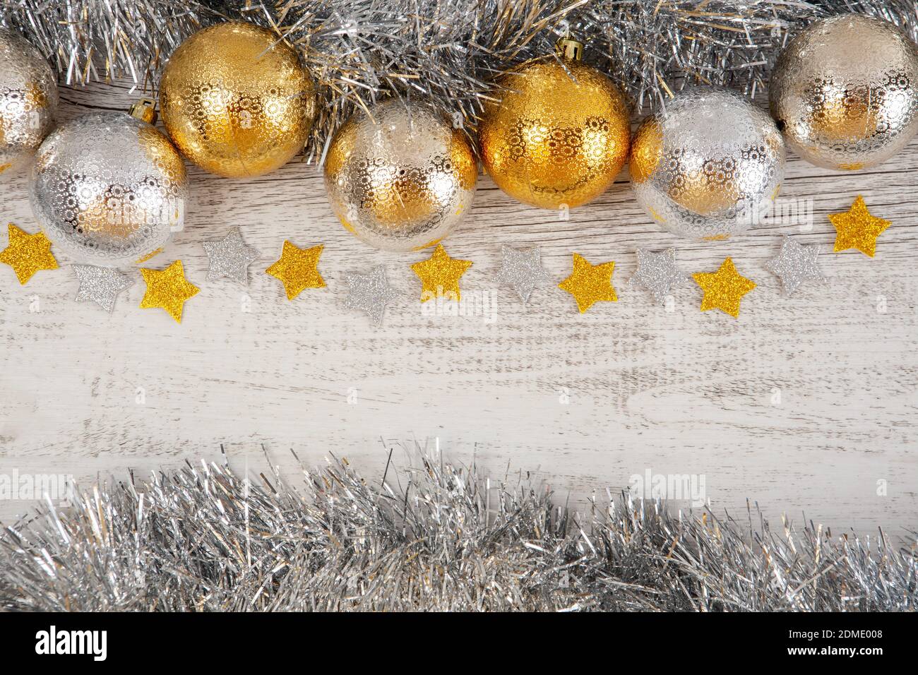 Gold Silver Tinsel High Resolution Stock Photography and Images - Alamy
