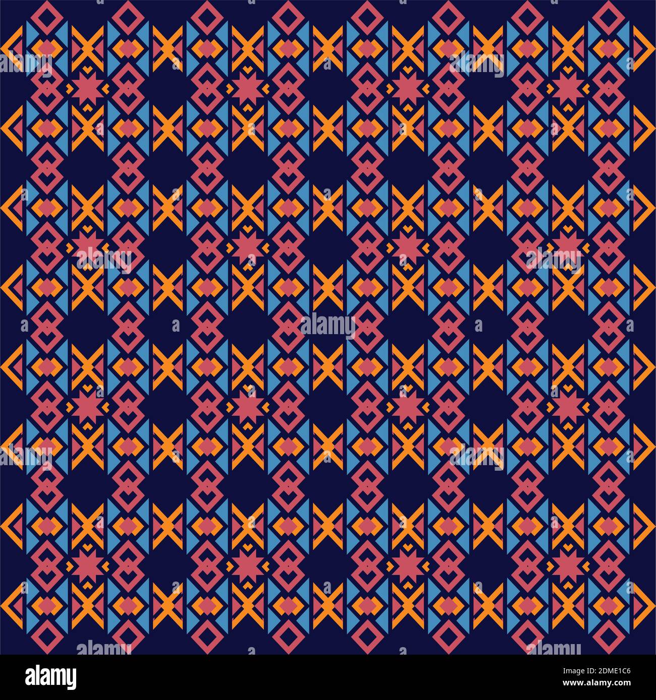 Abstract playful colorful geometric ethnic pattern design for ...