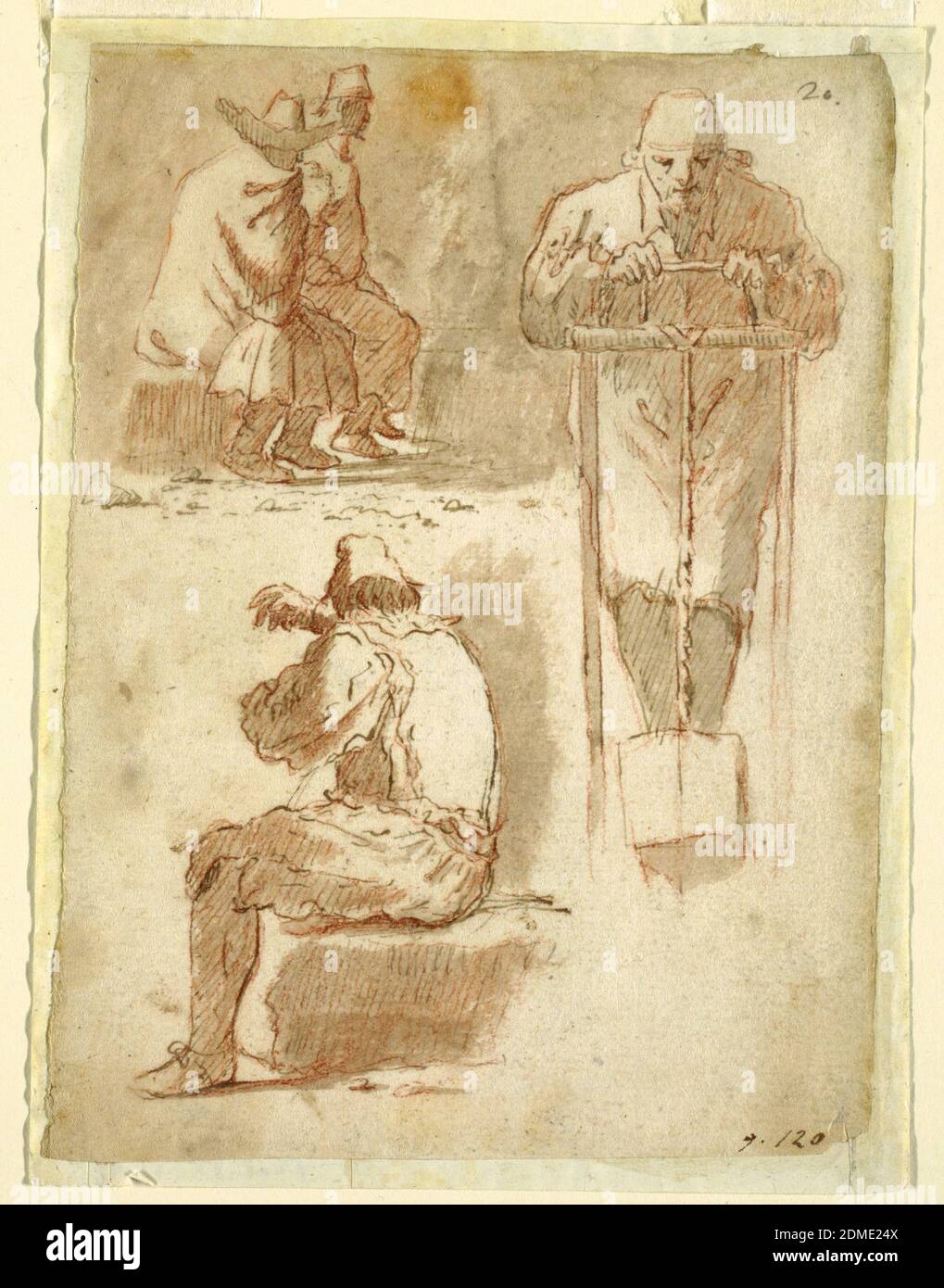 Figural Studies, Domenico Gargiulo, called Micco Spadaro, Italian, 1609 ...