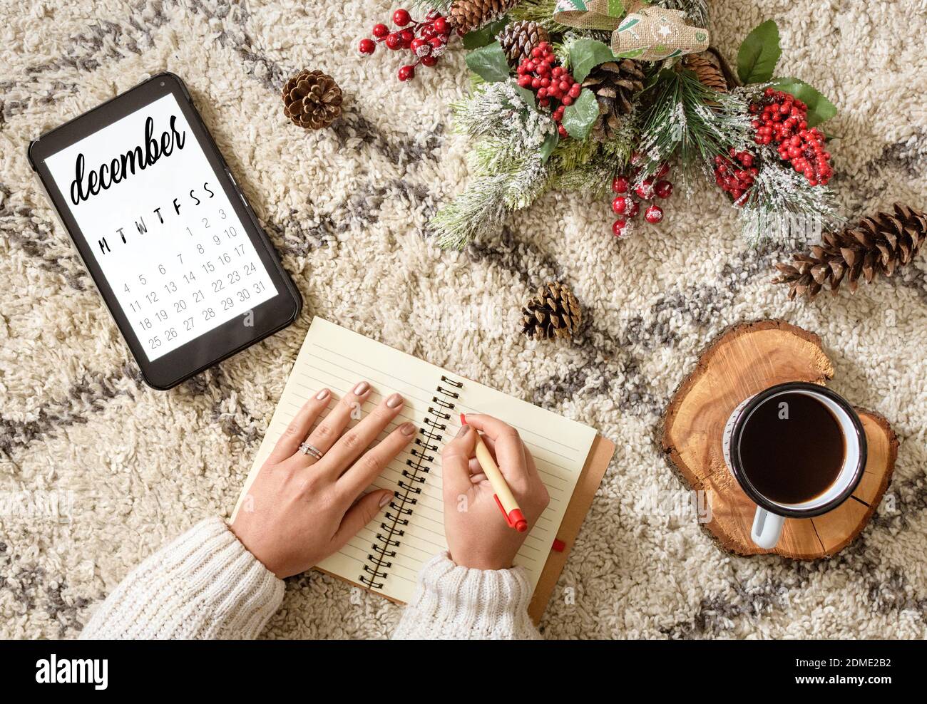 December calendar hi-res stock photography and images - Alamy