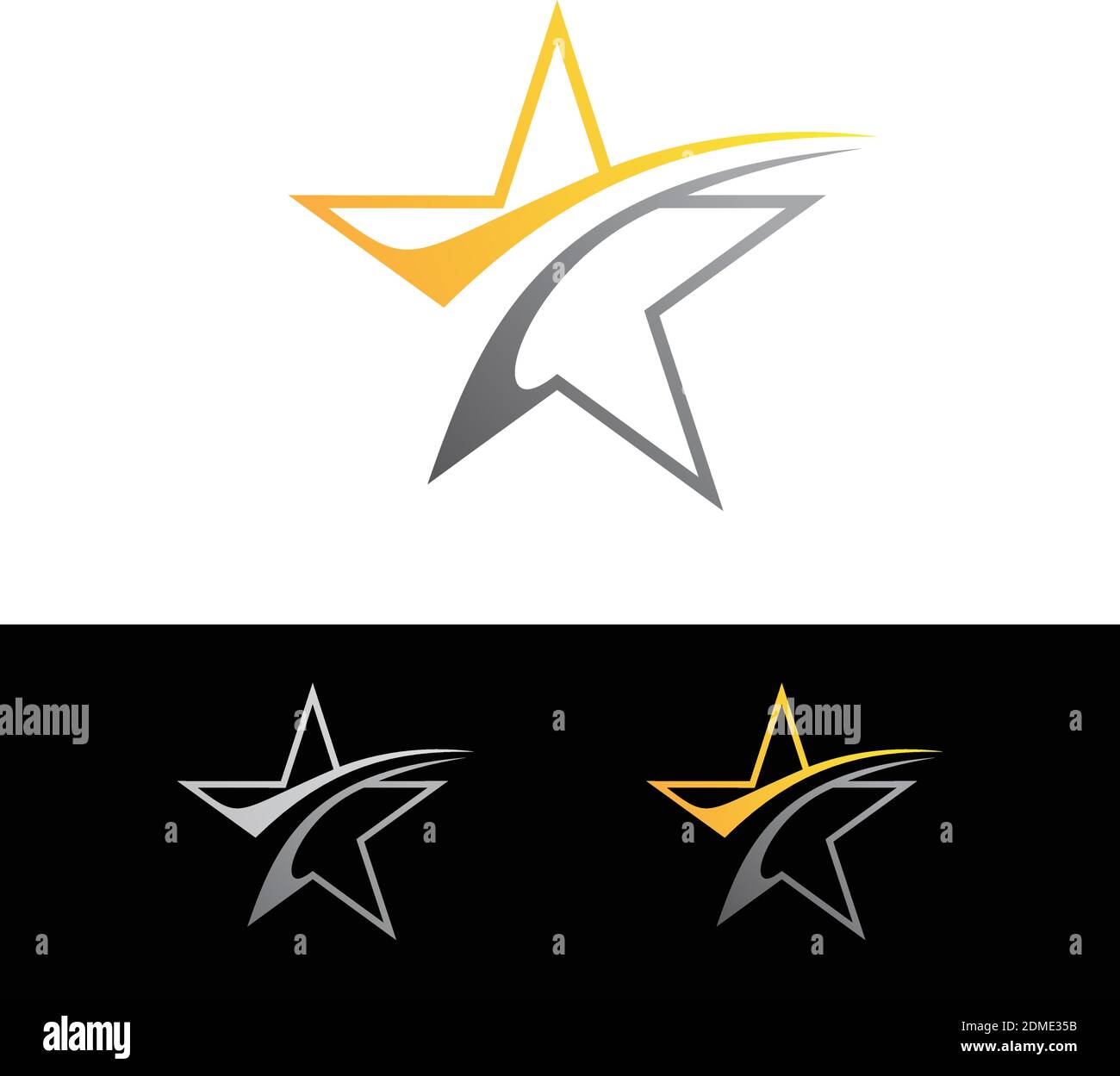 Simple shaped stars sign symbol for your business. Flat stars concept ...