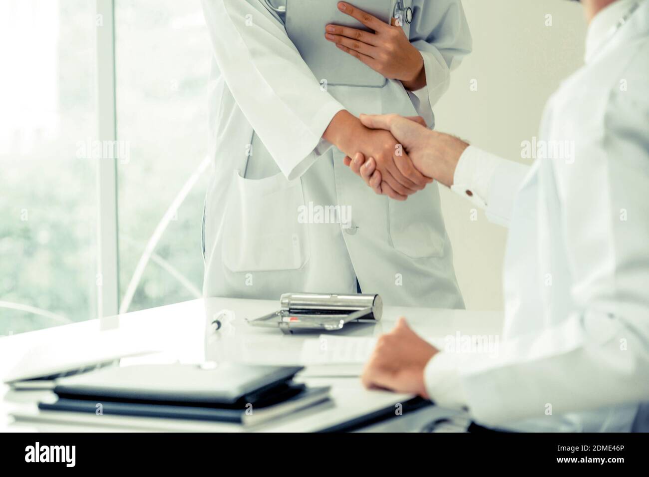 Doctors at hospital working with partner. Healthcare and medical ...