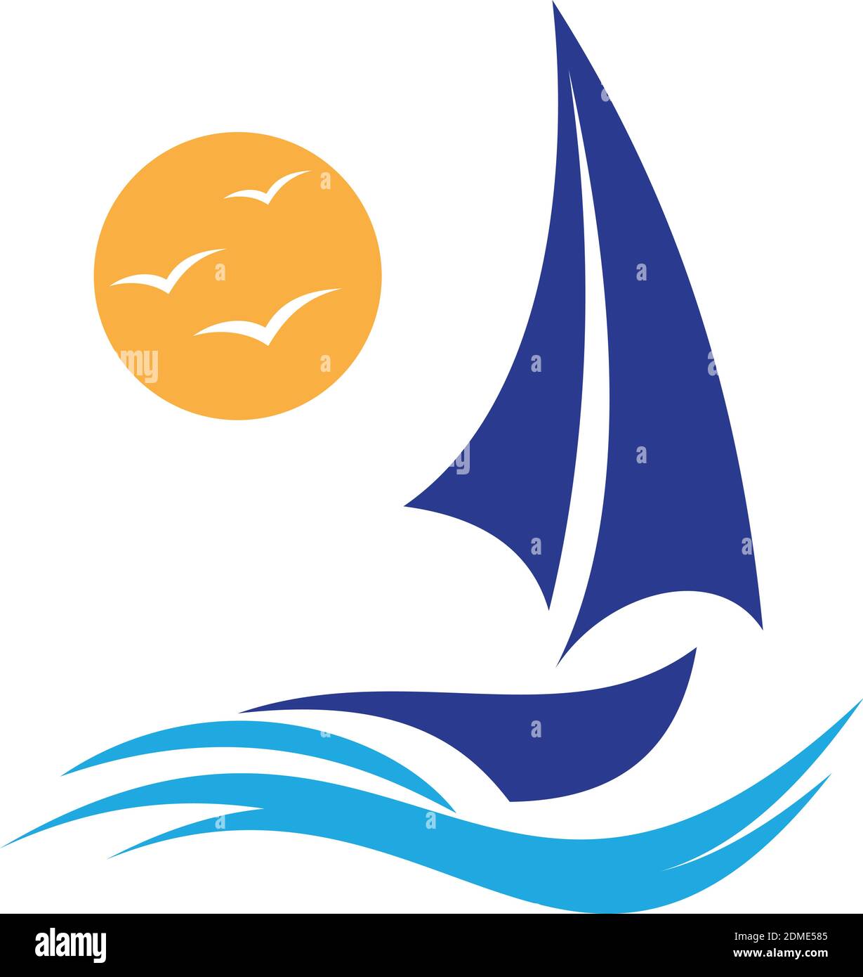 Sunfish Sailboat Clipart Illustrations