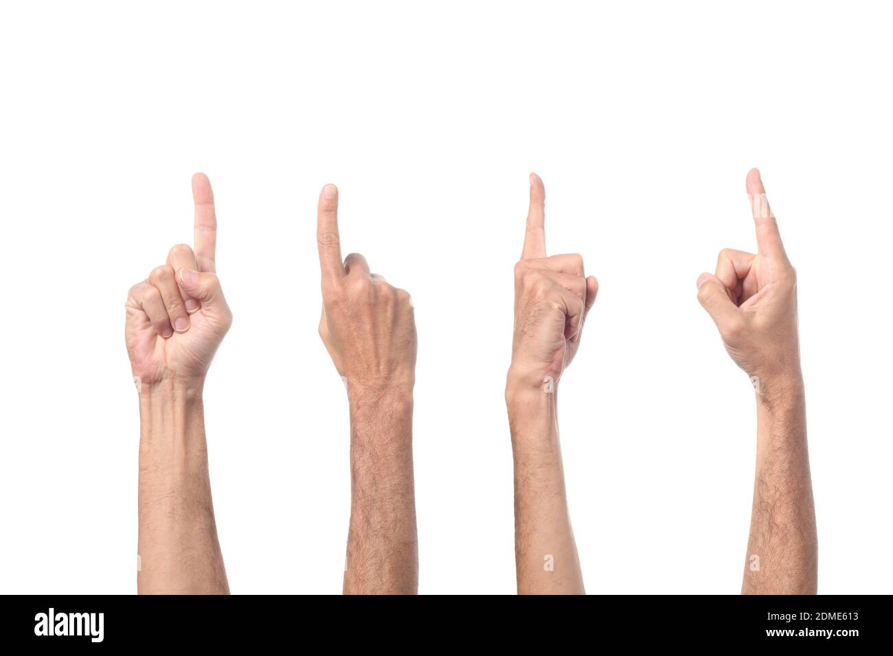 Hand positions white background Cut Out Stock Images & Pictures - Alamy