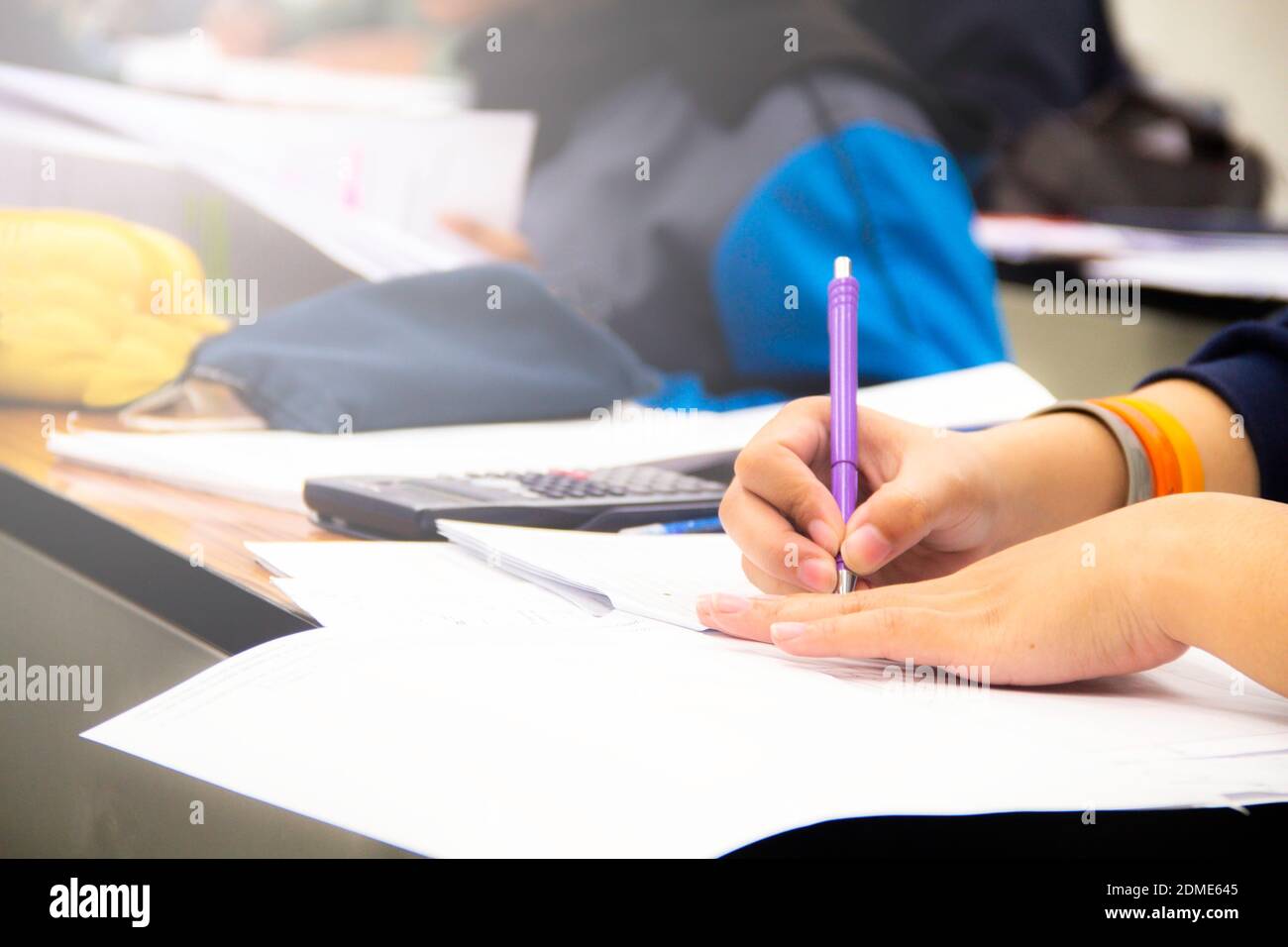 College test classroom large hi-res stock photography and images - Alamy