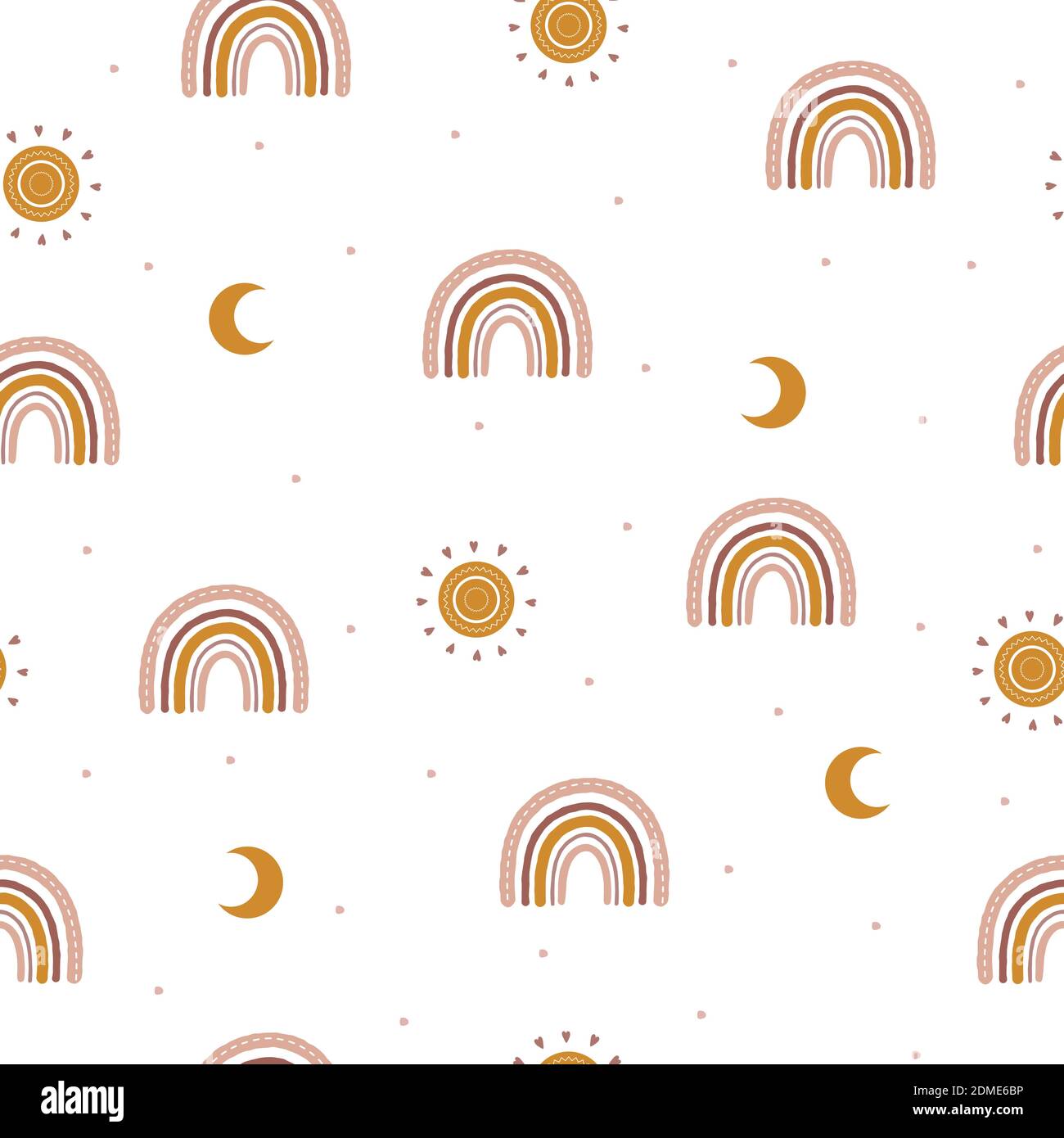 Abstract Rainbow Moon Wallpaper