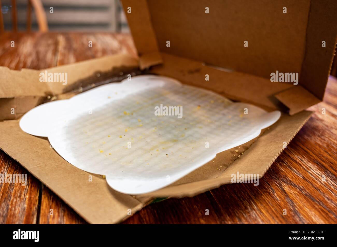 single use cardboard that is nonrecyclable because of the food residue ...